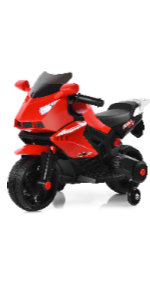 Amazon.com: HONEY JOY Kids Motorcycle, 6V Battery Powered Ride On Motorcycle with Training ...