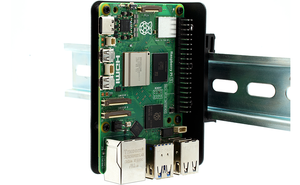 Amazon.com: KKSB DIN Rail Clip Mount Bracket for Raspberry Pi - Compatible with Raspberry Pi 5 ...