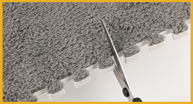 Amazon.com: 12 Pcs Plush Interlocking Carpet Tiles，Non-Toxic Shaggy ...