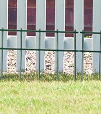 Amazon.com : ADAVIN Garden Fence Animal Barrier with Gate 32 in(H)×18 Ft(L) 8 Panels,Rustproof ...