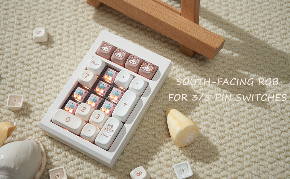 Amazon.com: Sumgsn Bluetooth Number Pad, Mechanical Numpad, VIA ...
