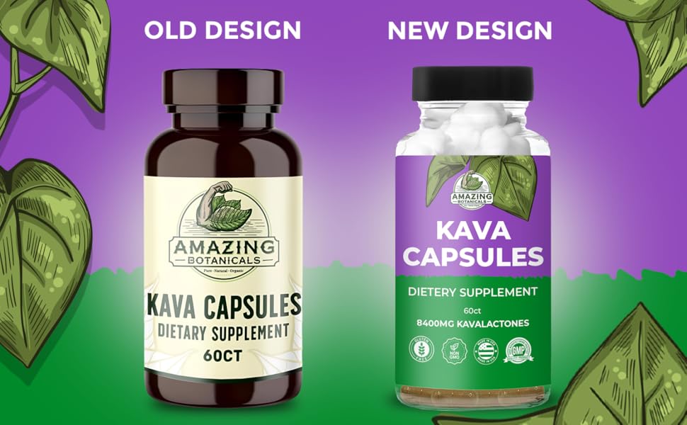 Amazon.com: Premium KAVA KAVA Capsules 1000mg Kava Root Extract per Serving for Deep Relaxation ...