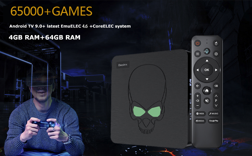 Kinhank Super Console X King Video Game Console Built-in 65000+ Games ...