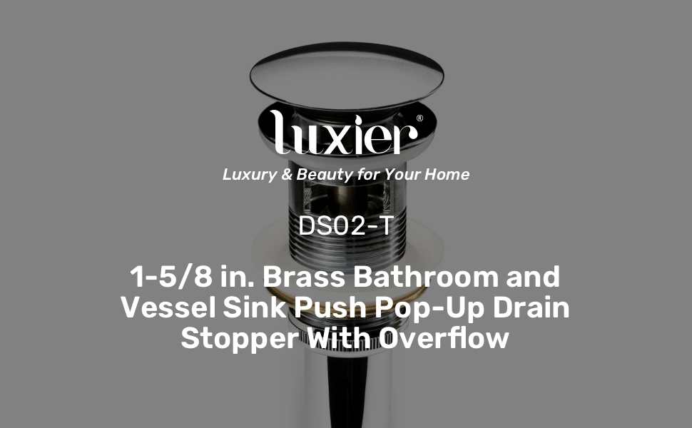 Amazon.com: Luxier DS02-TB 1-5/8 in. Brass Bathroom and Vessel Sink ...