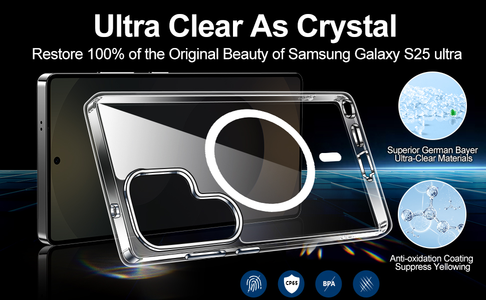 Amazon.com: PITCHESSY for Samsung Galaxy S25 Ultra Case with Screen Protector,[Compatible with ...