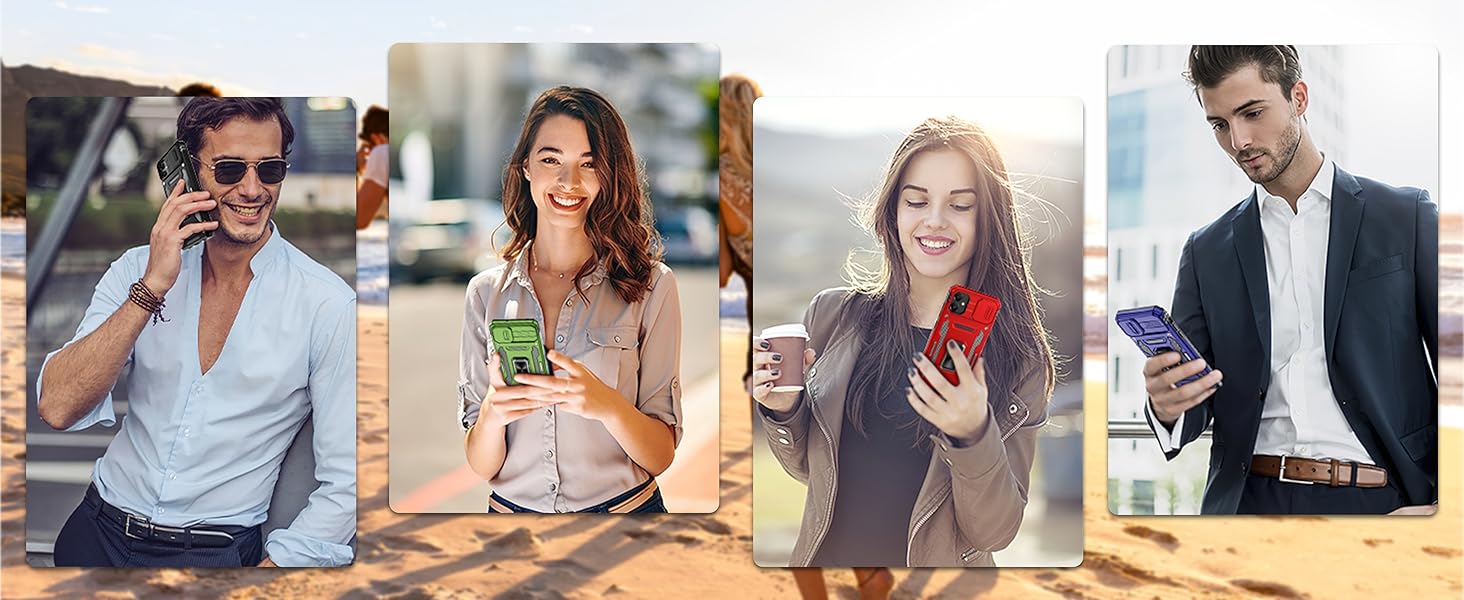 Amazon.com: Gritup for Samsung Galaxy A05 Case with Slide Camera Cover | 2-Pack HD Screen ...