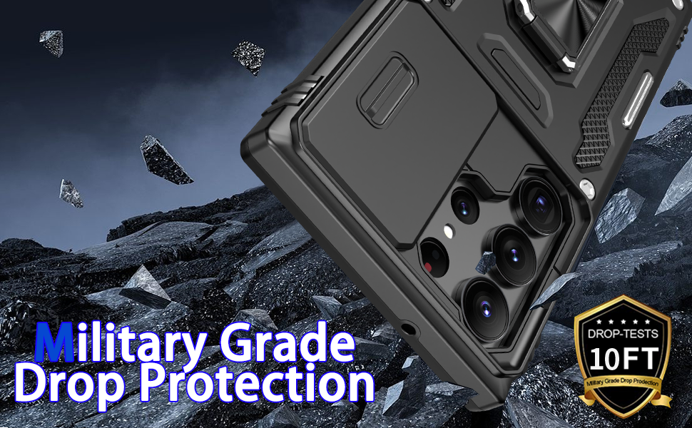 Amazon.com: KTUOHU for Samsung Galaxy S24 Ultra Case with Slide Camera Cover + Screen Protector ...