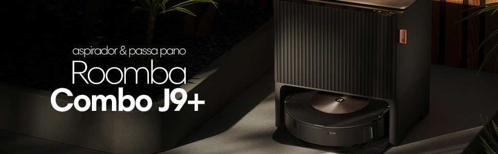 Robô Roomba Combo J9+, 2 em 1, Aspira e Passa Pano com Preenchimento de Compartimento de Água ...