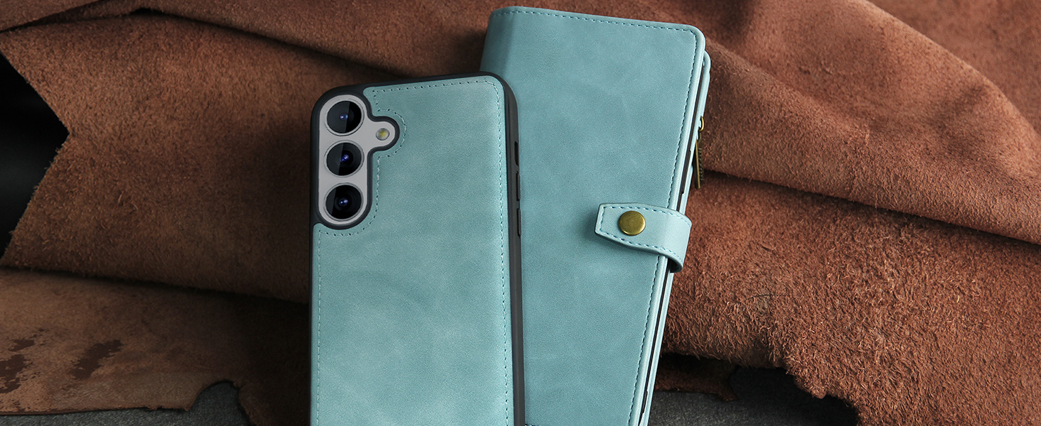 Amazon.com: TwoHead for Samsung Galaxy S25 Plus Wallet Case with Card Holder, Detachable ...