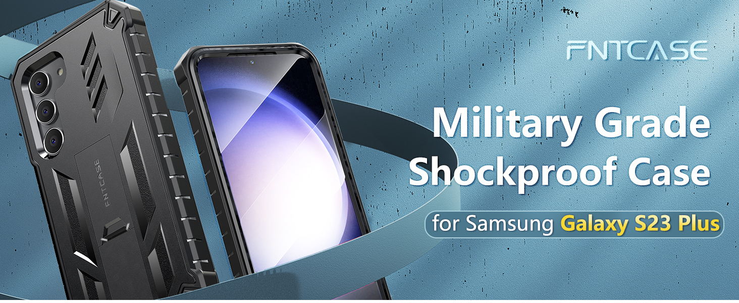 Amazon.com: FNTCASE for Samsung-Galaxy S23+Plus Case: Dual Layer Protective Textured Cover ...