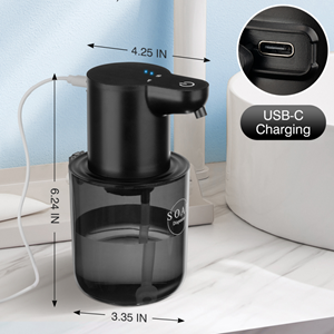 Amazon.com: XINKORA Automatic Soap Dispenser Touchless, 4-Level Adjustable Foaming Electric Foam ...