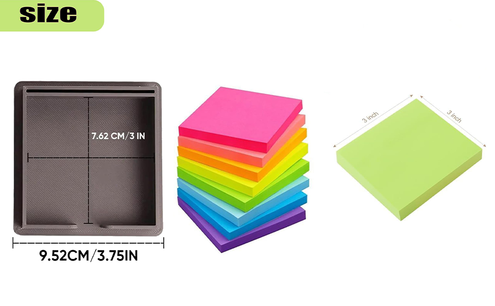 Amazon.com : Sticky Note Stencil Template, Sticky Notes Dispenser ...