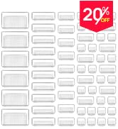 Vtopmart 60 PCS Drawer Organizer, 4 Size Clear Plastic Drawer Organizer ...