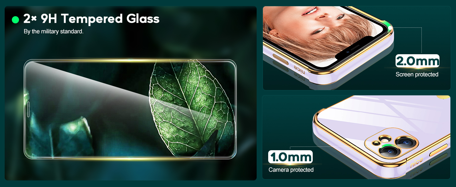 Amazon.com: LeYi for iPhone 11 Case: with Tempered Glass Screen Protector [2 Pack] + Full Camera ...