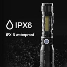 CTDZLED Rechargeable Flashlights, 3 in 1 Super Bright Black Light Flashlights 1200 Lumens, 7 ...