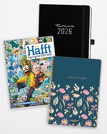 Häfft® Endlich Schulkind A5 Erinnerungsalbum zur Einschulung für Mädchen "Rosa" Hardcover ...