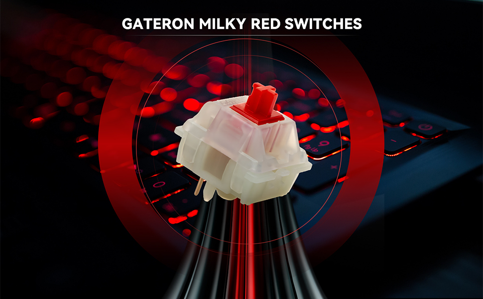 Gateron Red Switches - Smooth and Quiet Linear 5 Pin MX Mechanical ...
