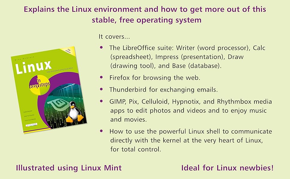 Linux in easy steps: Amazon.co.uk: McGrath, Mike: 9781840789379: Books