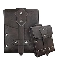 HiiFeuer Medieval PU Leather Buckle Arm Bracers, Knight LARP Retro ...