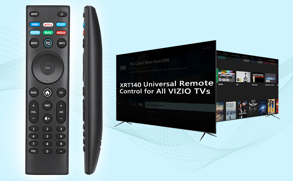 Universal Remote Control Oem Xrt140 For Vizio All Led Lcd