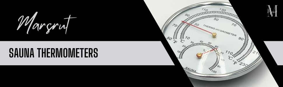 Amazon.com: Sauna Thermometers Fahrenheit & Hygrometer - Temperature Measure Gauge, Indoor Dial ...