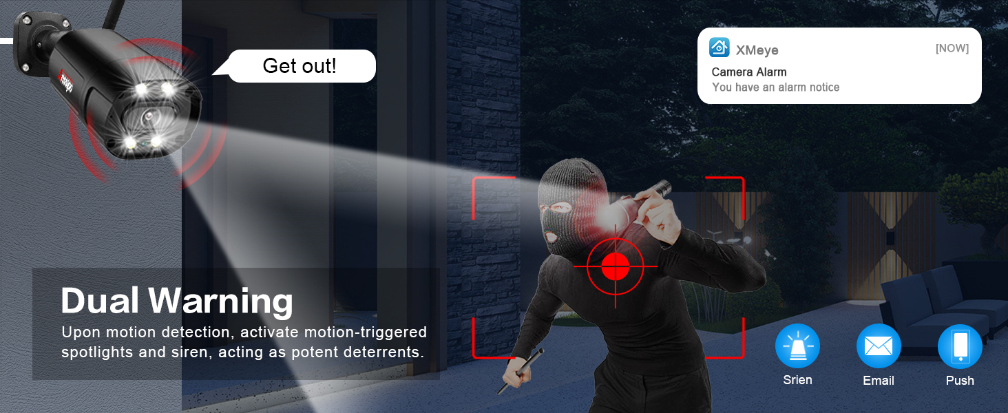 Amazon.com: 4K Home Security Camera System, 8pcs Corded Wireless WiFi ...