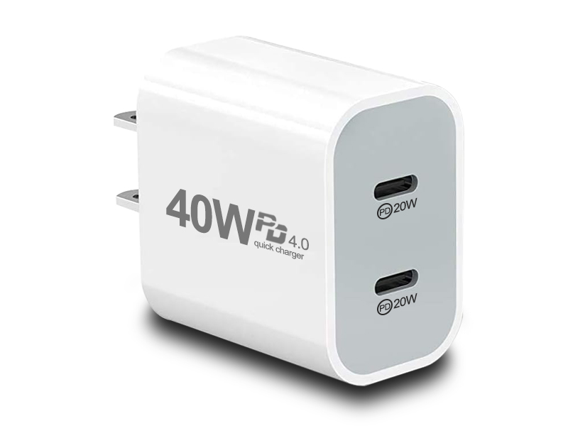 Amazon.com: CARZONJX 40W USB C Charger Block, PD 4.0 USB C Fast Charging Block Dual Type C Power ...