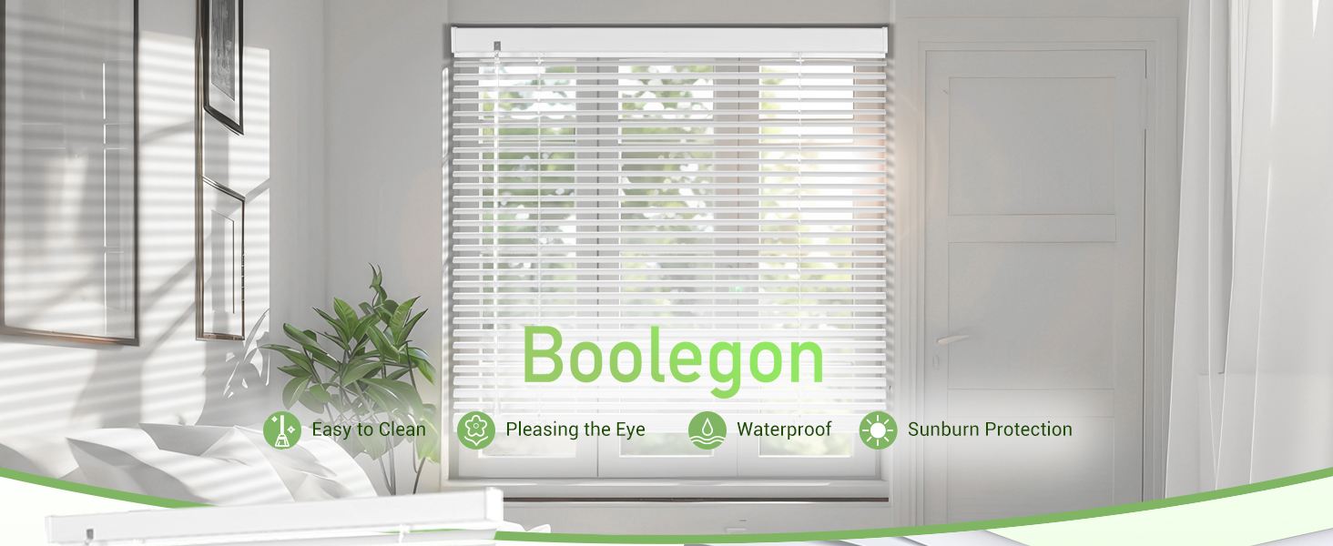 Boolegon Aluminum Mini Blinds Blackout Cordless Venetian Blind New 1 ...