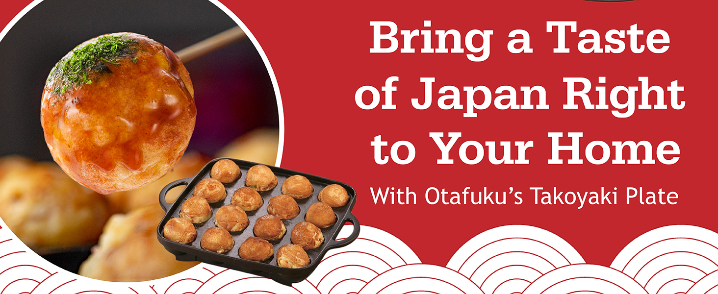 Amazon.com: Otafuku Takoyaki Plate, Cast Iron Japanese Grill for Cooking Takoyaki Balls ...
