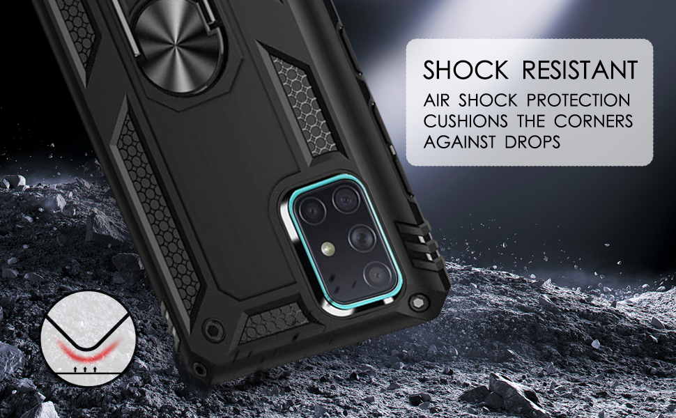 Amazon.com: TJS Compatible with Samsung Galaxy A51 5G Case (Not Fit Galaxy A51 4G), with ...