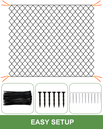 Amazon.com : Bird Netting - 25'x25' Heavy Duty Nylon Net with 2' Mesh for Garden Protection ...