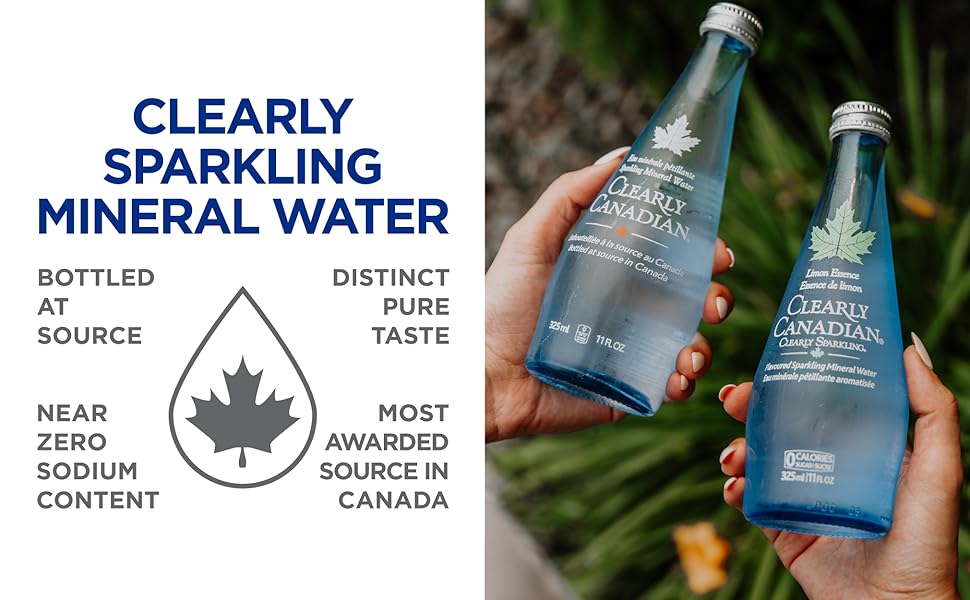 Amazon.com: Clearly Canadian Clearly Sparkling Limon Essence Unsweetened Flavored Sparkling ...