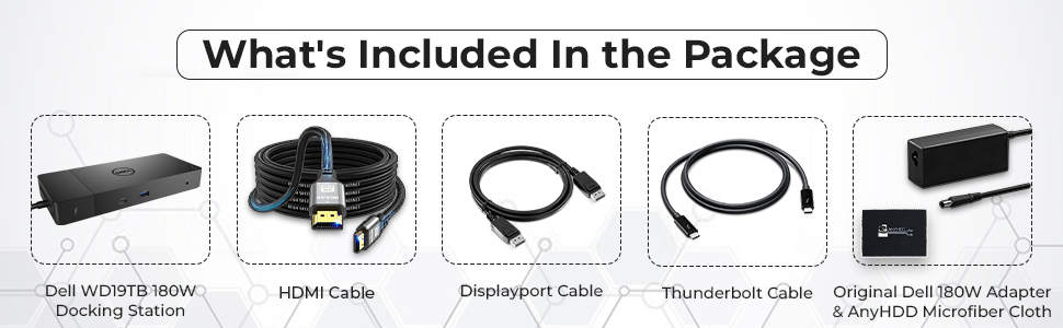 Amazon.com: Dell WD19TBS Thunderbolt Dock Bundle - 4K Display, 1 Year Warranty, Dell Docking ...