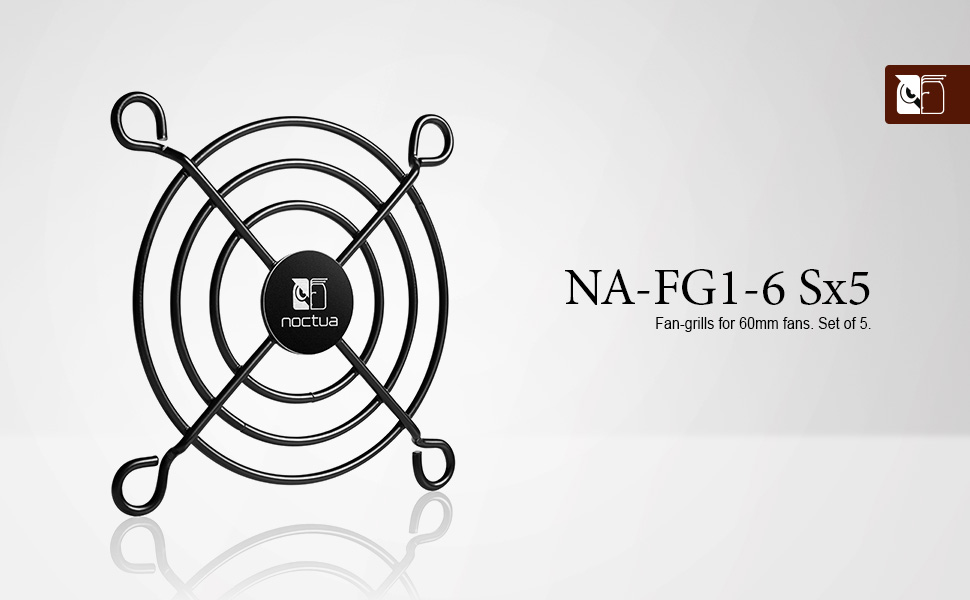 Amazon.com: Noctua NA-FG1-6 Sx5, Fan Grills for 60mm Fans (Set of 5, Black) : Electronics