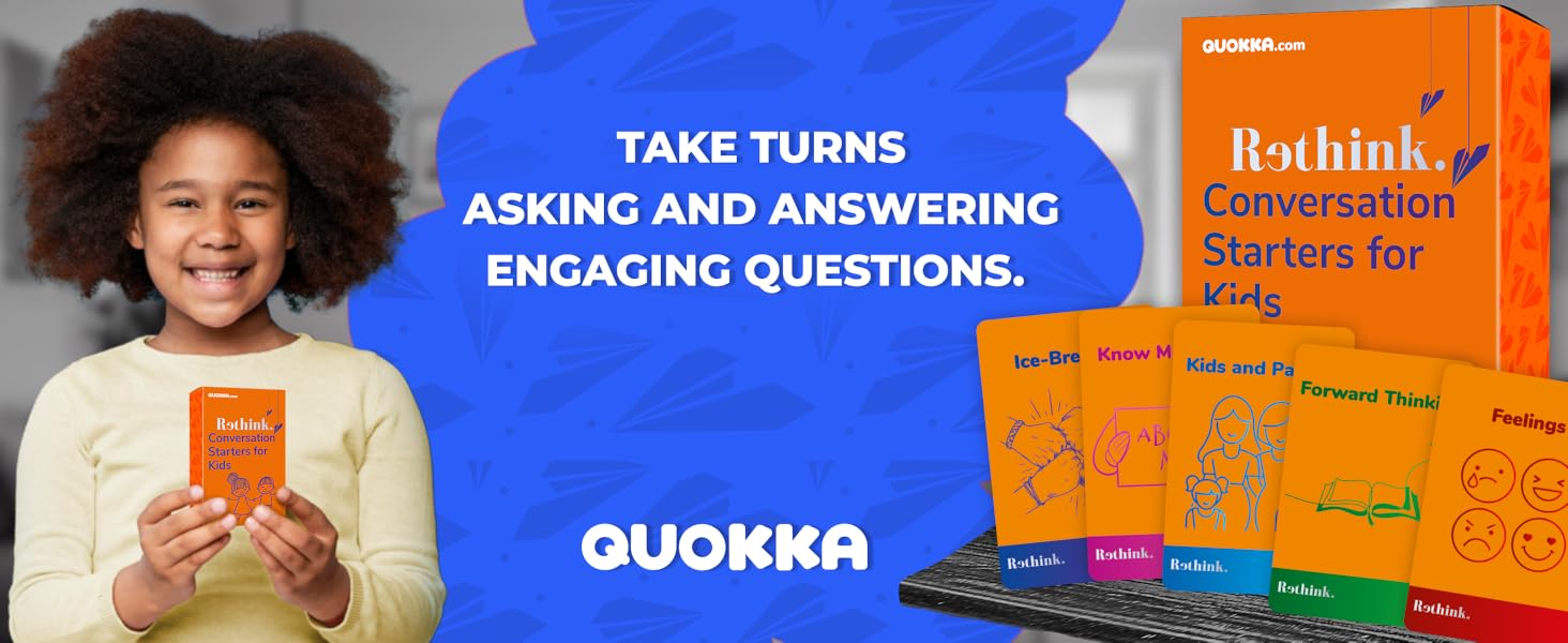 Amazon.com: QUOKKA Conversation Cards Game - Kids Edition | 500 ...