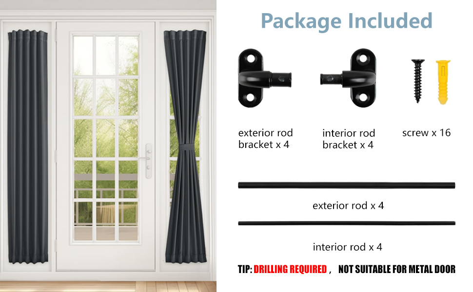 Amazon.com: TYRON 4 Pack Screwed Sash Curtain Rod Adjustable 8-12 Inch, 3/8 In. Diameter, Mini ...