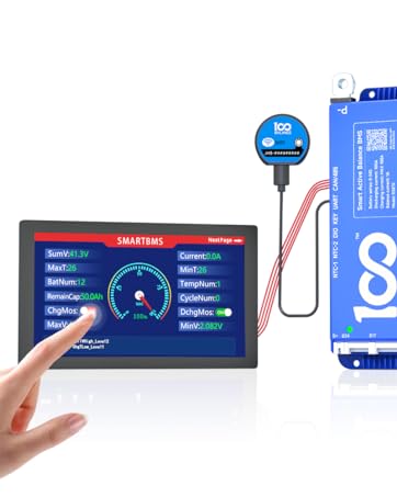 Amazon.com: 100BALANCE 100A Smart Active Balance BMS with WiFi Module ...