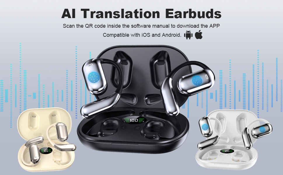Amazon.com : Ai Translation Earbuds, 3-in-1 Translator Earbuds Real-Time 134 Languages ...