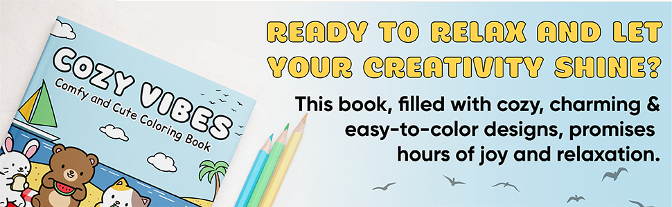 Amazon.com: Cozy Vibes: Bold & Easy Coloring Book for Adults and Teens ...
