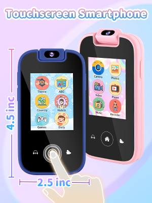 Amazon.com: MAVREC Kids Smart Phone for Girls 3 4 5 6 Year Old, 180 ...