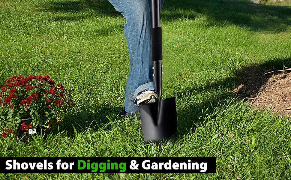 Amazon.com : Shovel, Shovels for Digging Gardening, 31” Small Shovel for Camping, Off Road ...