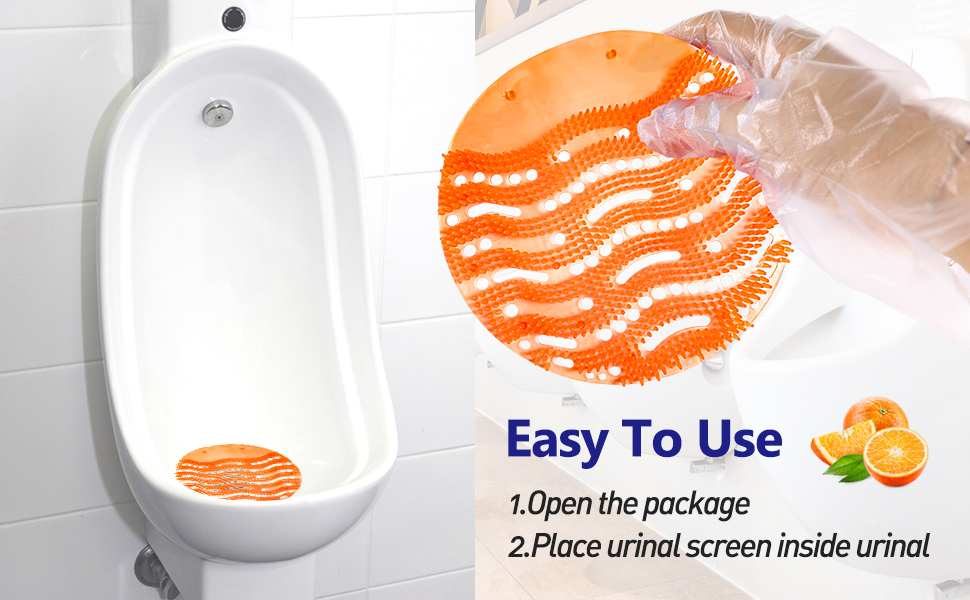 Urinal Screen Deodorizer, 12 Pack Urinal Cakes Bulk Scented Anti-Splash, Urinal Mats Deodorizer ...