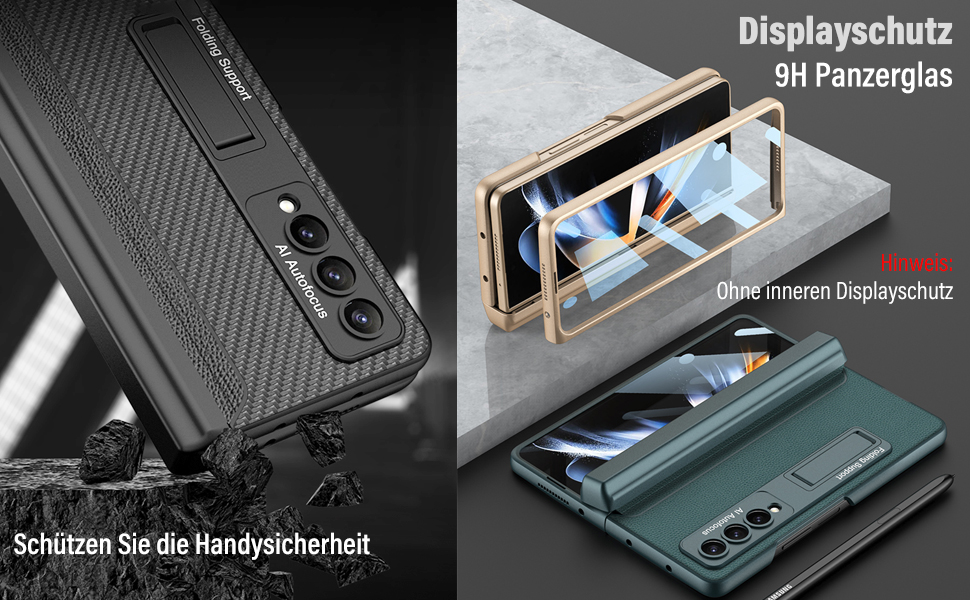 Z Fold 4 Hülle, KumWum Handyhülle Kompatibel mit Samsung Fold 4 Hülle ...