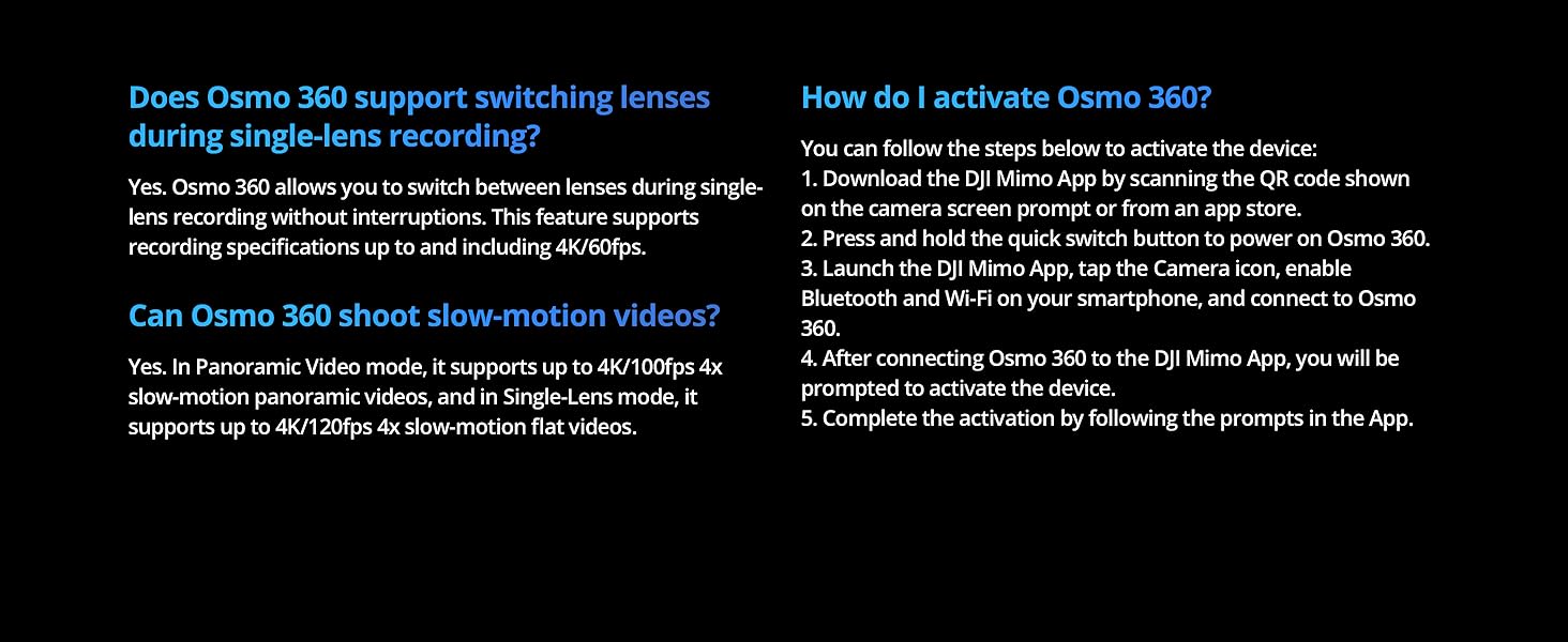 Amazon.com : DJI Osmo 360 Camera, Waterproof 360° Action Camera with 1-Inch 360° Imaging, Native ...