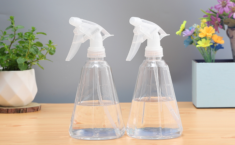 Amazon.com: BALABALA Spray Bottles Pack of 5 Water Squirt Bottle Adjustable Clear 17 OZ Empty ...