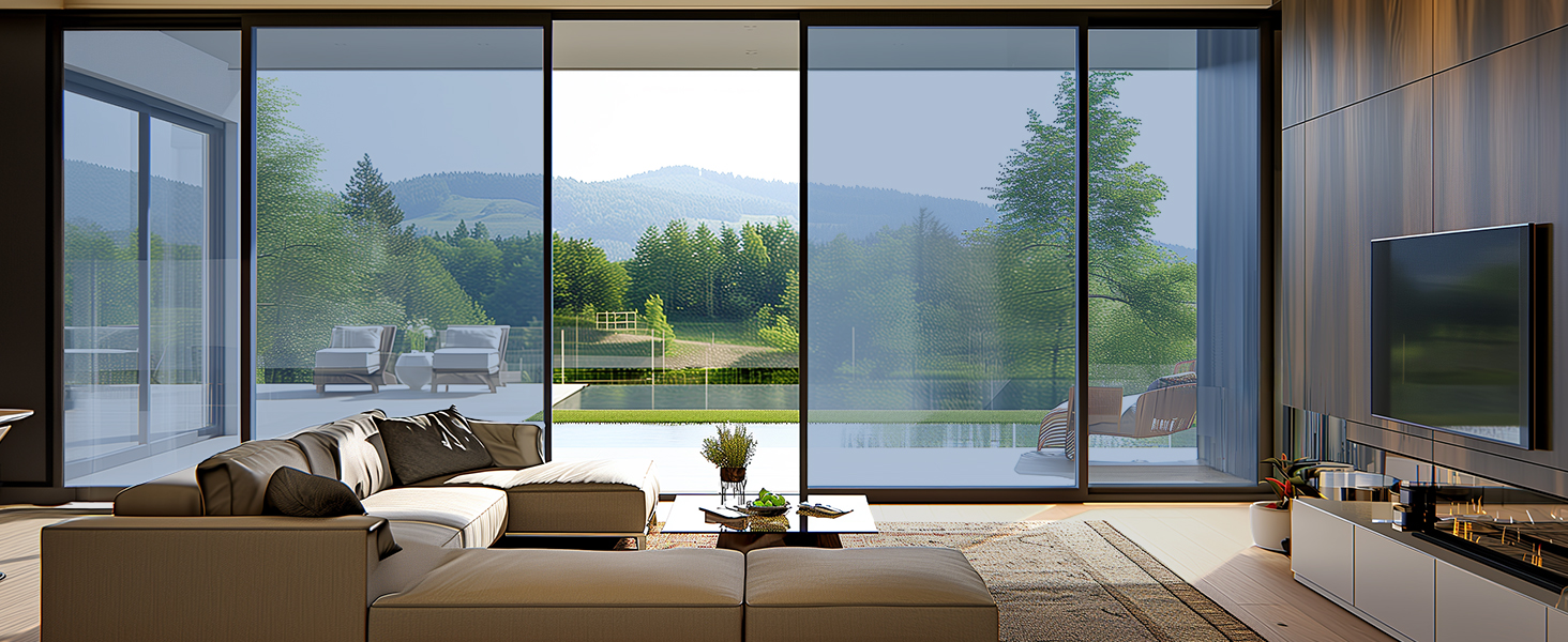 Amazon.com: DUOFIRE One Way Window Film Privacy See Out Not in Heat Blocker Window Tint ...