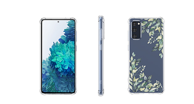 Amazon.com: RALEAVO Floral Case for Samsung Galaxy S20 FE 5G,Clear Leaves Flower Case Slim Cute ...