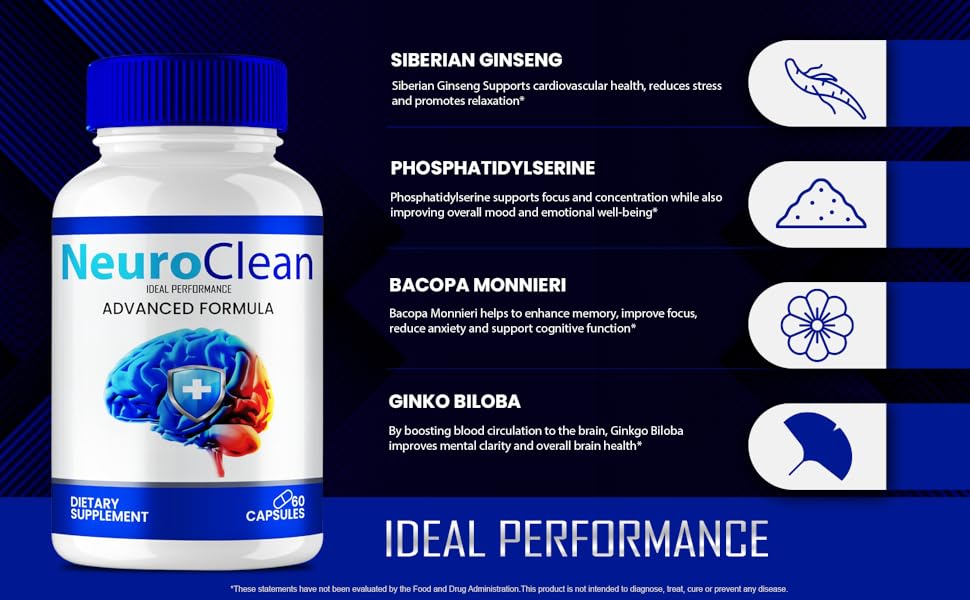 Amazon.com: Neuro Clean Capsules, Official Neuro Clean Brain & Memory Supplement Pills, Advanced ...