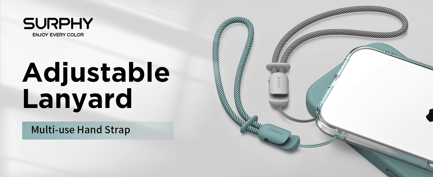 SURPHY Wrist Strap Lanyard for Phone, 2 Pack Adjustable Combination Strap Compatible with Phone ...