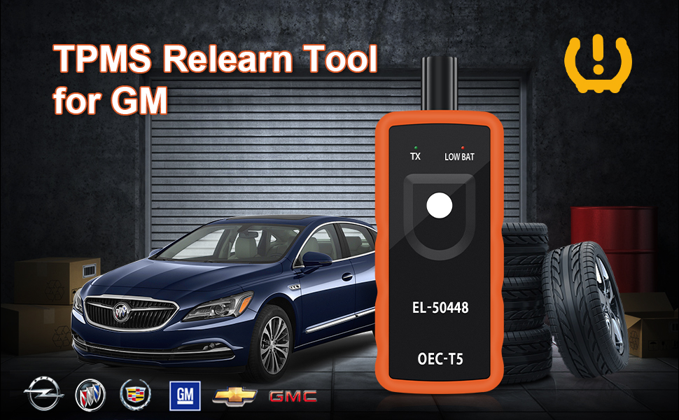 JDIAG EL-50448 TPMS Relearn Tool for Auto Tire Pressure Monitor System ...